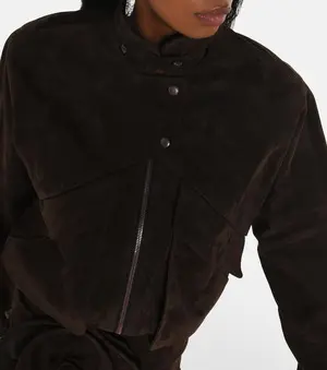 Magda Butrym Suede Leather Jacket
