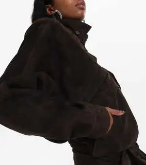 Magda Butrym Suede Leather Jacket
