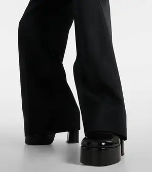 Simone Rocha Floral Appliqué Straight Leg Trousers