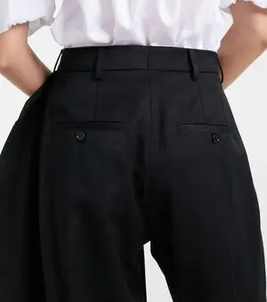 Simone Rocha Floral Appliqué Straight Leg Trousers
