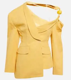 Jacquemus La Veste Baska Linen-blend Blazer