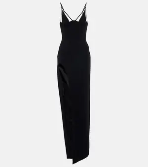 David Koma Mesh-paneled Gown