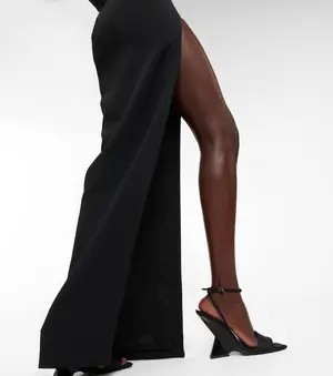 David Koma Mesh-paneled Gown