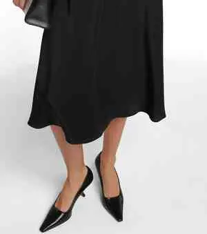 THE ROW Medela Silk Satin Midi Skirt