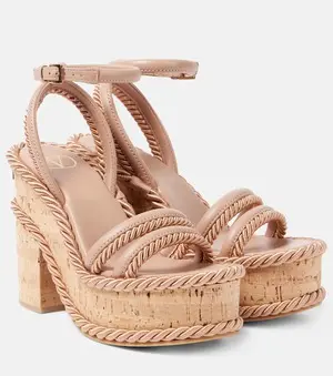 Valentino Garavani Vlogo Summerblocks Platform Sandals