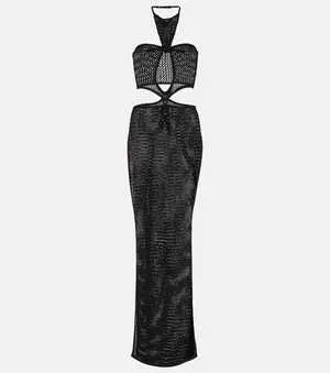 AYA MUSE Cutout Maxi Dress - Black