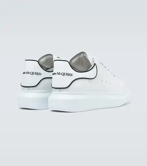 Alexander McQueen Oversized Leather Sneakers - White