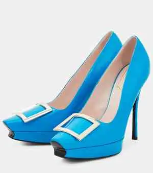 ROGER VIVIER Trompette Patent Leather Pumps
