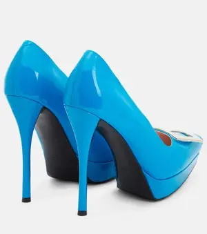ROGER VIVIER Trompette Patent Leather Pumps