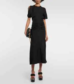 JIMMY CHOO Amoure Wedge 130 Leather Sandals