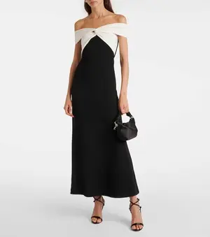 Roland Mouret Off-shoulder Maxi Dress