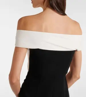 Roland Mouret Off-shoulder Maxi Dress