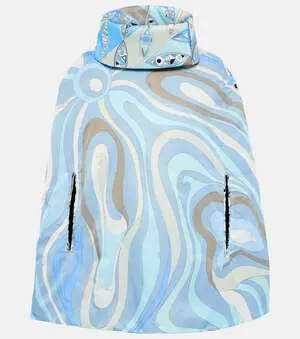Emilio Pucci X Fusalp Marmo Poncho - Blue