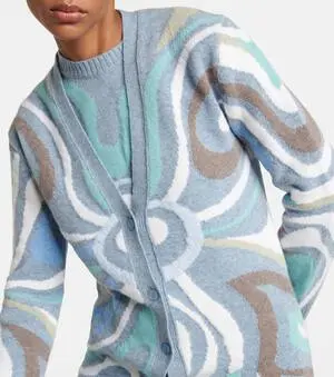 Emilio Pucci X Fusalp Intarsia Wool Cardigan