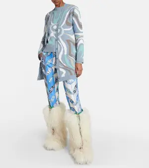 Emilio Pucci X Fusalp Intarsia Wool Cardigan