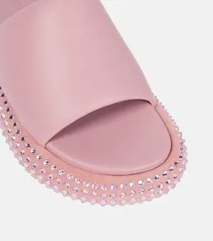 JW Anderson Embellished Leather Platform Sandals