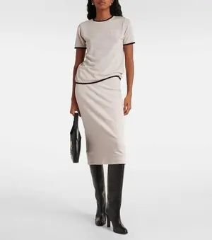 Max Mara Alice Wool-blend Midi Skirt