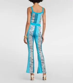 Missoni Zig-zag Knit Patchwork Pants