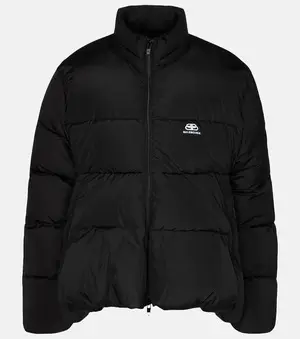 Balenciaga C-shape Puffer Jacket - Black
