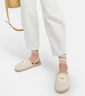 Alanui Daisy Crochet Espadrilles