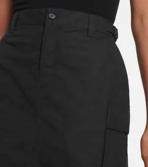 Wardrobe.NYC Cotton Cargo Midi Skirt