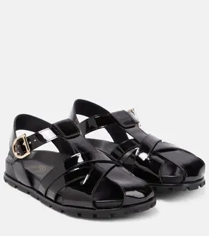 Dries Van Noten Patent Leather Sandals