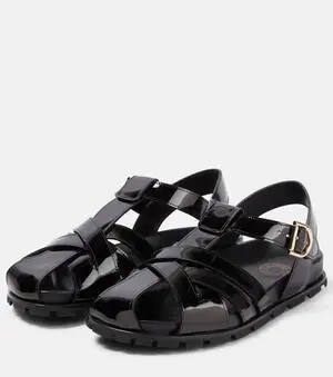 Dries Van Noten Patent Leather Sandals