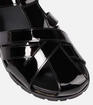 Dries Van Noten Patent Leather Sandals