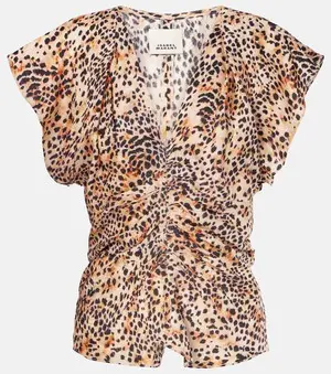 Isabel Marant Étoile Lonea Gathered Ruched Top - White