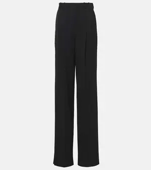 Saint Laurent High-rise Wide-leg Wool Pants