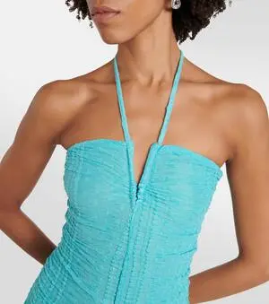 GANNI Halterneck Maxi Dress