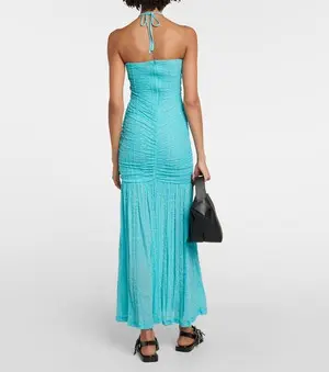 GANNI Halterneck Maxi Dress