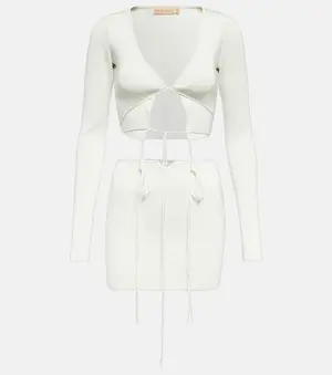 AYA MUSE Cibari Cutout Minidress - Blue