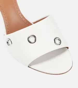 Alaïa Oeillets Embellished Leather Sandals