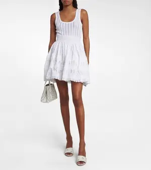 Alaïa Oeillets Embellished Leather Sandals