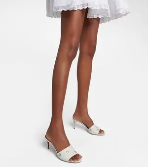 Alaïa Oeillets Embellished Leather Sandals