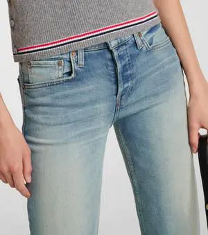 RE/DONE Mid-rise Straight Leg Jeans