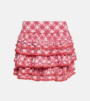 Poupette St Barth Bibi Printed Miniskirt
