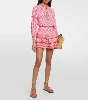 Poupette St Barth Bibi Printed Miniskirt