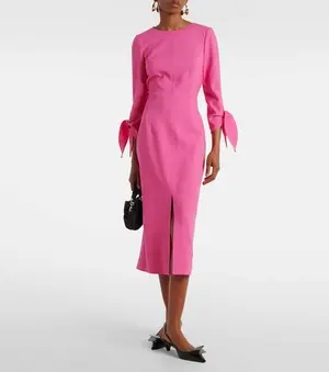 Carolina Herrera Wool-blend Midi Dress