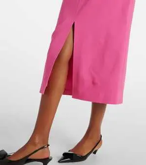 Carolina Herrera Wool-blend Midi Dress