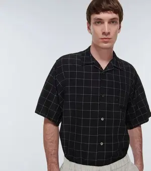 UNDERCOVERISM Checked Silk-blend Shirt