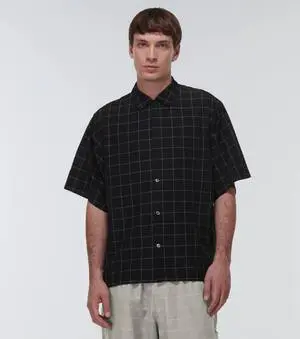 UNDERCOVERISM Checked Silk-blend Shirt