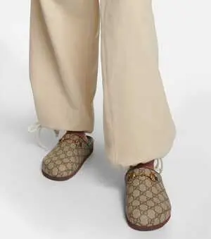 Gucci Gg Supreme Horsebit Mules