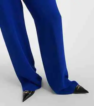 Valentino Garavani Cady Couture Wide-leg Pants