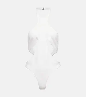 MUGLER Cutout Swimsuit - White