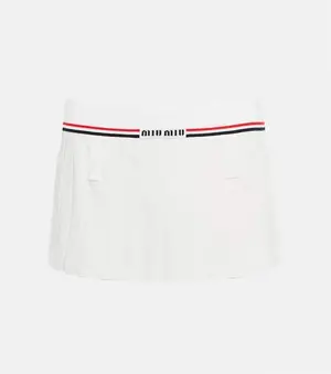 Miu Miu Pleated Mini Skirt