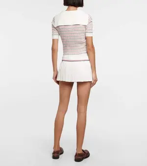 Miu Miu Pleated Mini Skirt