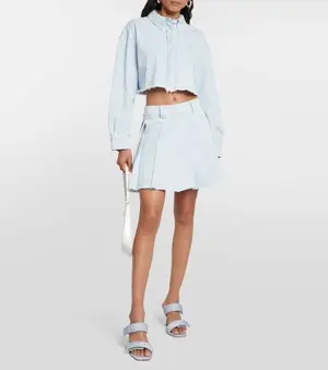 GIA BORGHINI Perni 03 Uni Denim Sandals