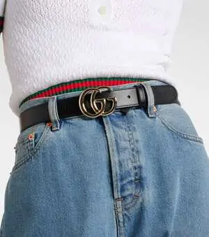 Gucci Gg Marmont Leather Belt